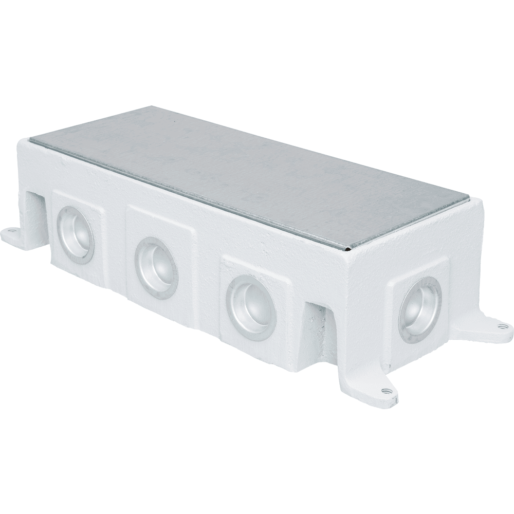Legrand-Wiremold 880CS3-1 Omnibox Series 3-Gang Cast Iron Floor Box ...