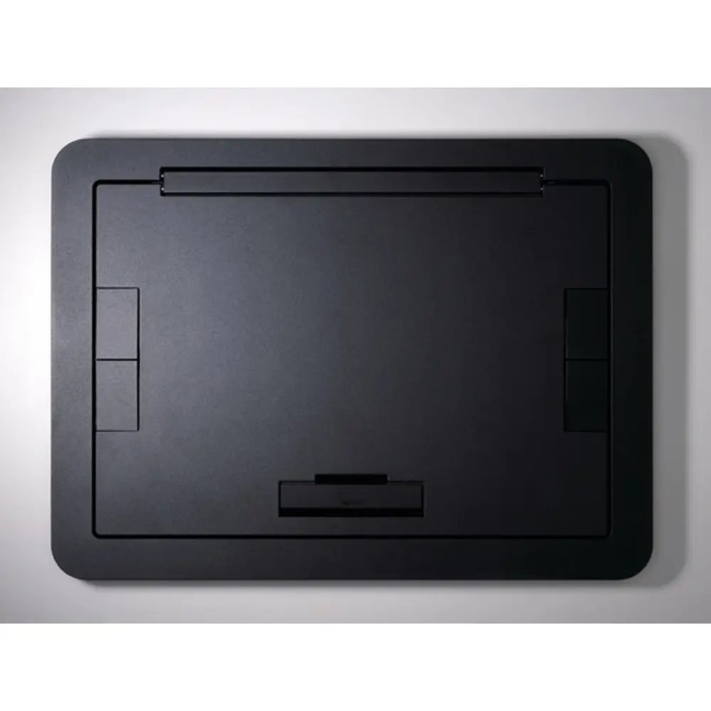 Floor Box Flush Cover Solid Lid, Black