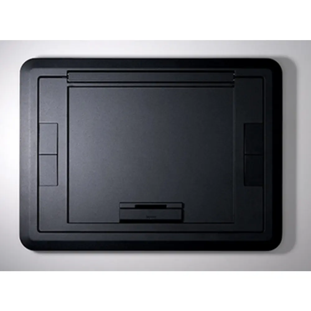Floor Box Surface Style Cover w/ Carpet Insert, Black