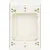 Device Box Fitting, Single-Gang Deep, PVC, White