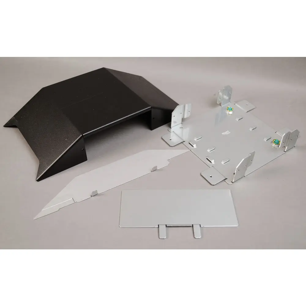 Raceway Box, 2-Gang Overfloor, Aluminum, Black, OFR Series