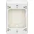 Device Box Fitting, Single-Gang, PVC, White, PN03/PN05/PN10