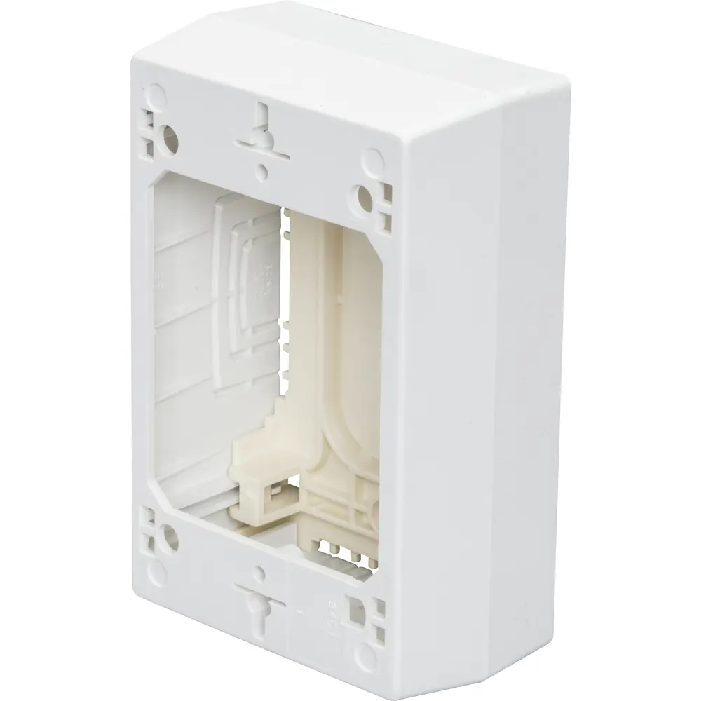 Device Box Fitting, Single-Gang, PVC, White, PN03/PN05/PN10
