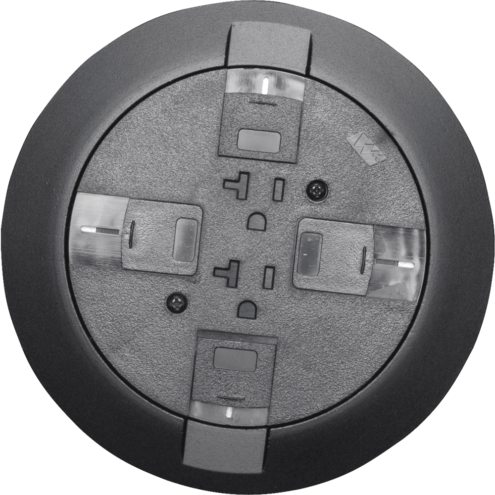 Legrand-Wiremold RC7ATCBK Multi-Service Assembled Poke-Thru Device ...