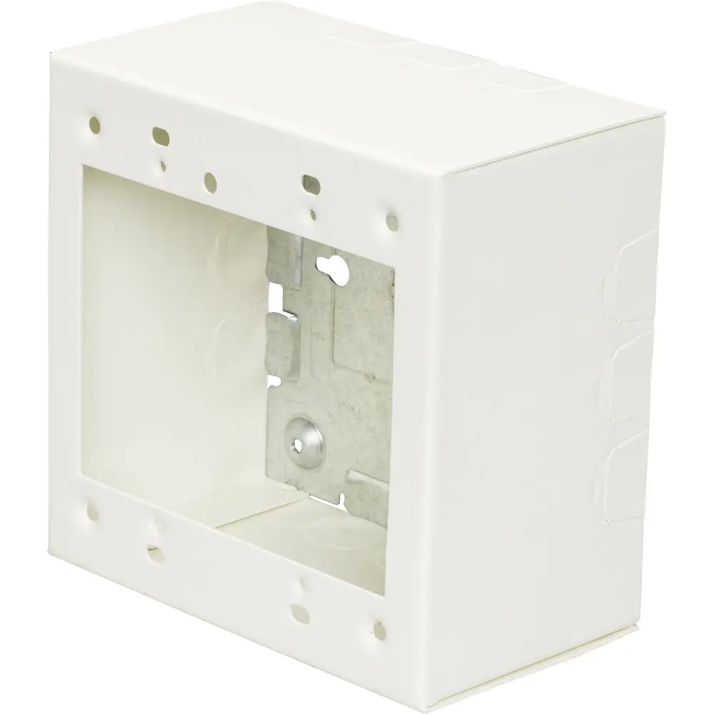 500/700 Series 2-Gang Extra Deep Switch & Receptacle Box Fitting, Ivory